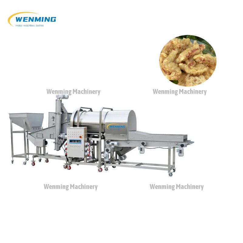Factory direct sales Chicken Roots Roller Breading Machine meat patty ...
