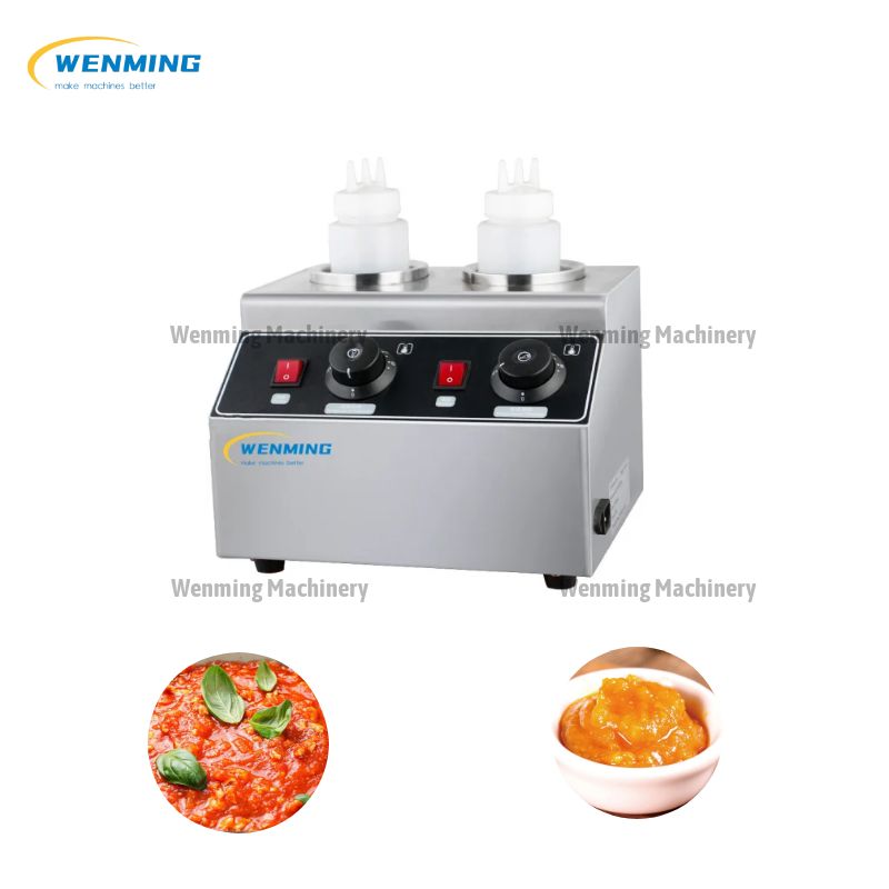 High Productivity Four-head Sauce Warming Machine Food Warmer With Sne ...