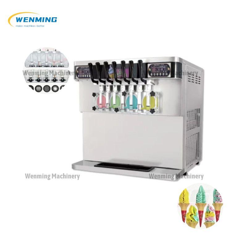 High-performance Multi-Color Ice Cream Machine and Desktop Multi-Color ...