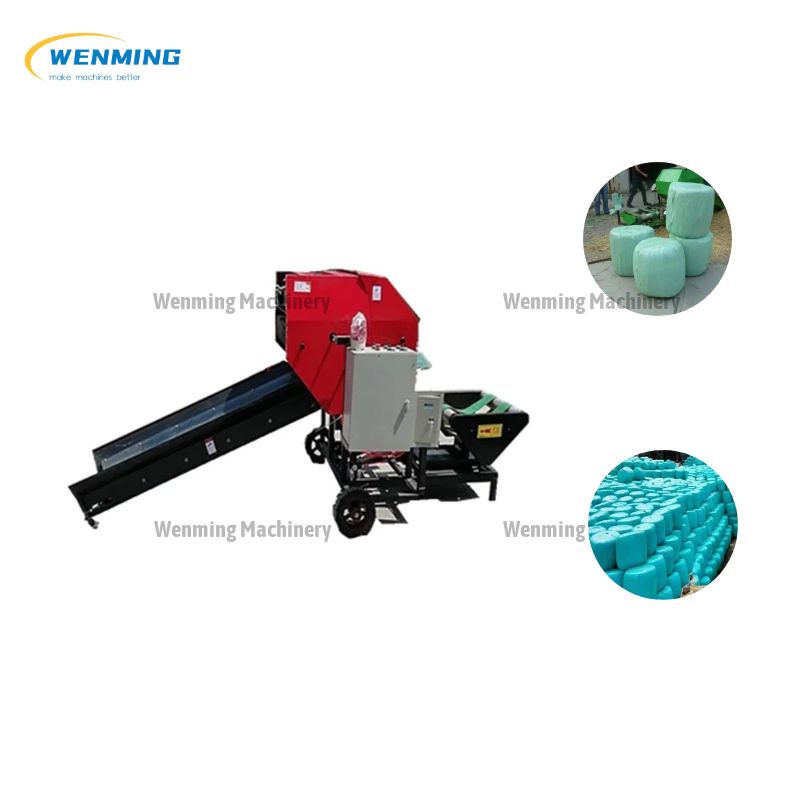 Advanced Efficient Automatic Baler Wrapping Packing Pres Machine Hot S ...