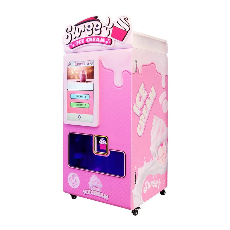 Fully Automatic Ice Cream Vending Machine and Ice Cream Making Equipme ...