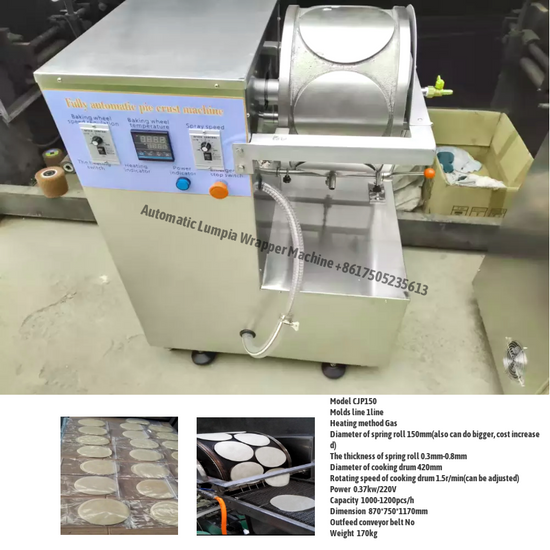 Automatic lumpia wrapper maker Machine for sale – WM machinery