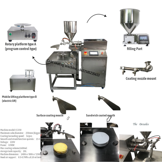 Automatic Birthday Cake Spreading coating Machine – WM machinery